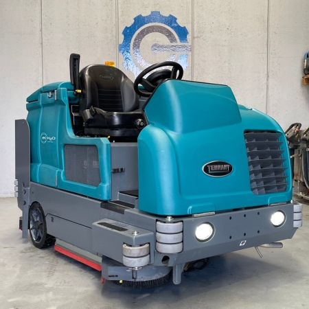 Hire Tennant T20 Industrial Ride-On Scrubber Sweeper Dryer, Available in LPG or Diesel.